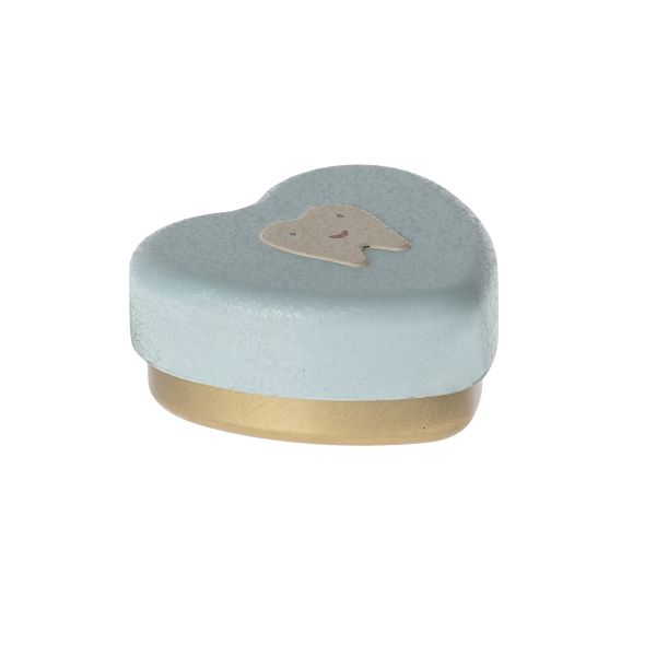 Maileg Ny str. hjerteformet tanddåse, mint - Se flere Olisan.dk