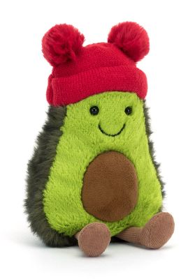 Bobble Avocado med rød tophue - Jellycat | Se mere på Olisan.dk