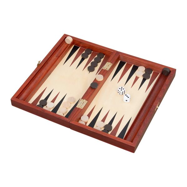 Backgammon i træ - mange spændende spil for hele familien...